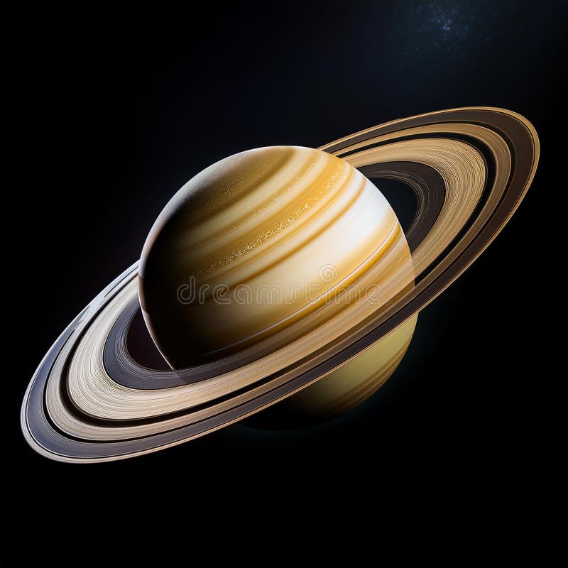 Saturn Planet, AI Generated Stock Illustration - Illustration of rings ...