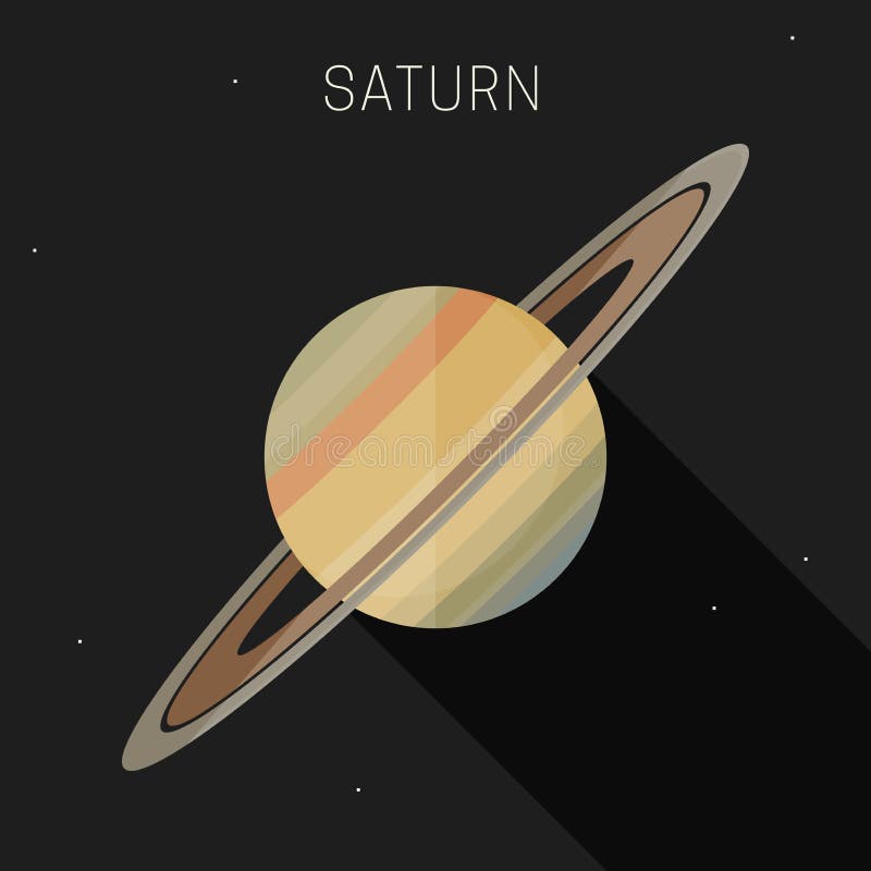 Saturn flat icon stock vector. Illustration of round - 102570791