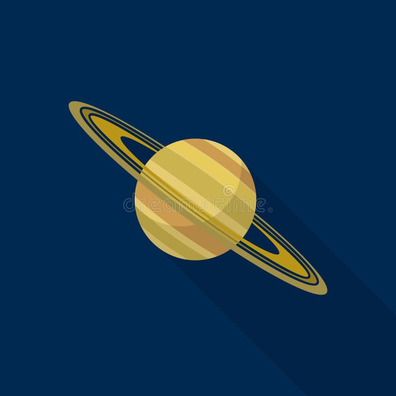 Saturn Planet Icon, Cartoon Style Stock Vector - Illustration of global ...