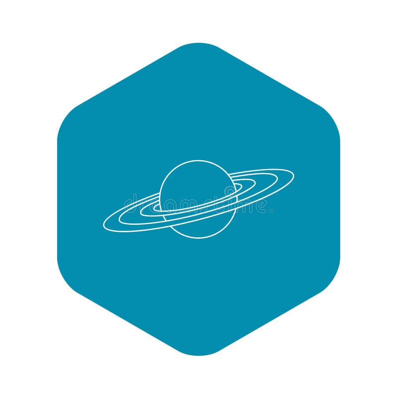 Saturn Planet Icon, Outline Style Stock Vector - Illustration of line ... Saturn Planet Icon, Outline Style Stock Vector - Illustration of line ...