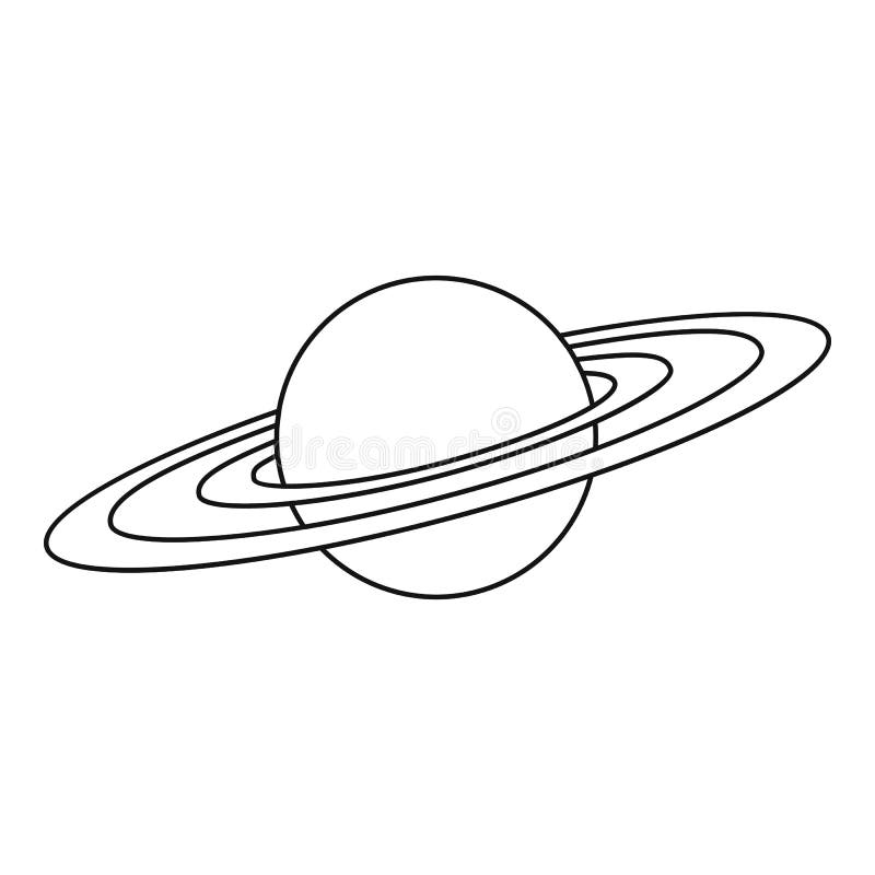 Saturn Planet Icon, Outline Style Stock Vector - Illustration of ... Saturn Planet Icon, Outline Style Stock Vector - Illustration of ...