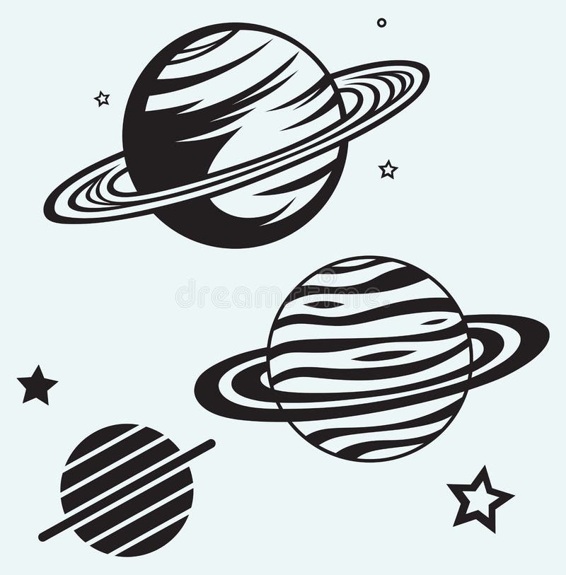 Saturn Planet stock vector. Illustration of creative - 34580963