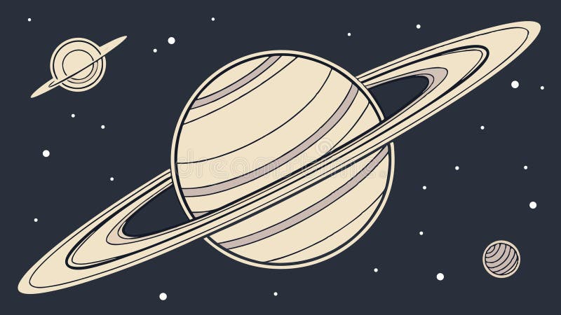 Saturn Planet Rings, Solar System Astronomy Science Vector Design ...