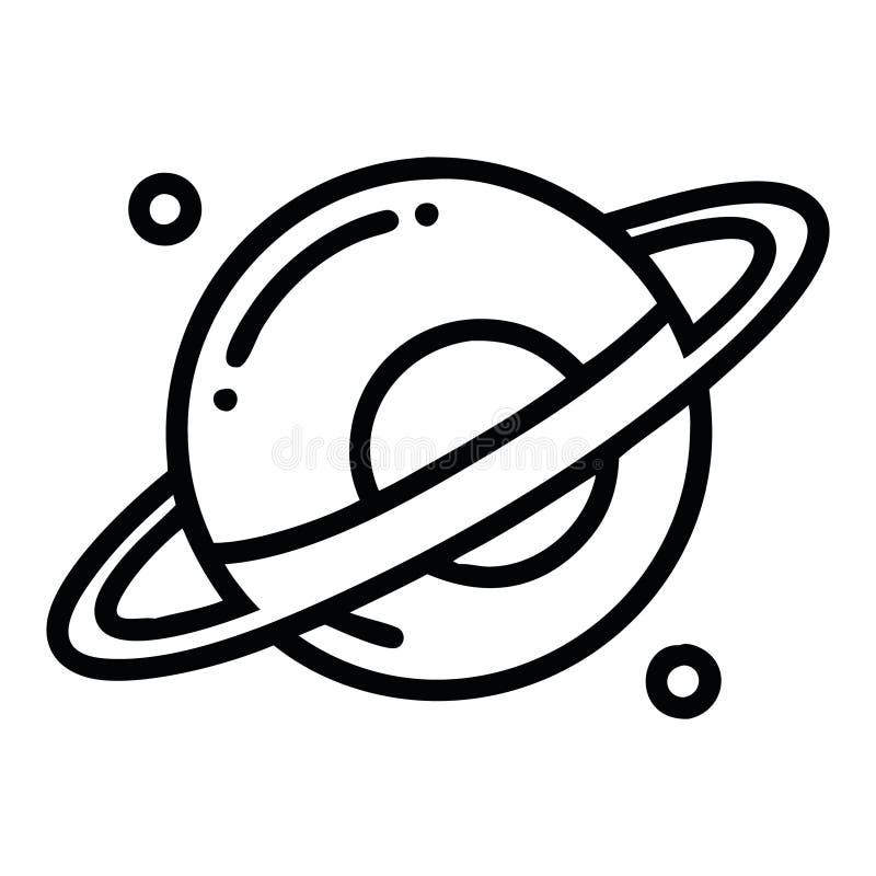 Saturn Planet Rings Space Astronomy Stock Vector - Illustration of ...