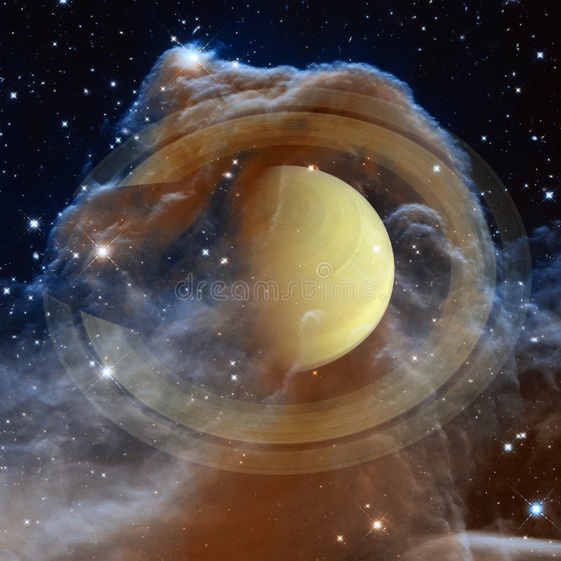 Saturn - Planet of the Solar System. Elements of this Image Furnished ...