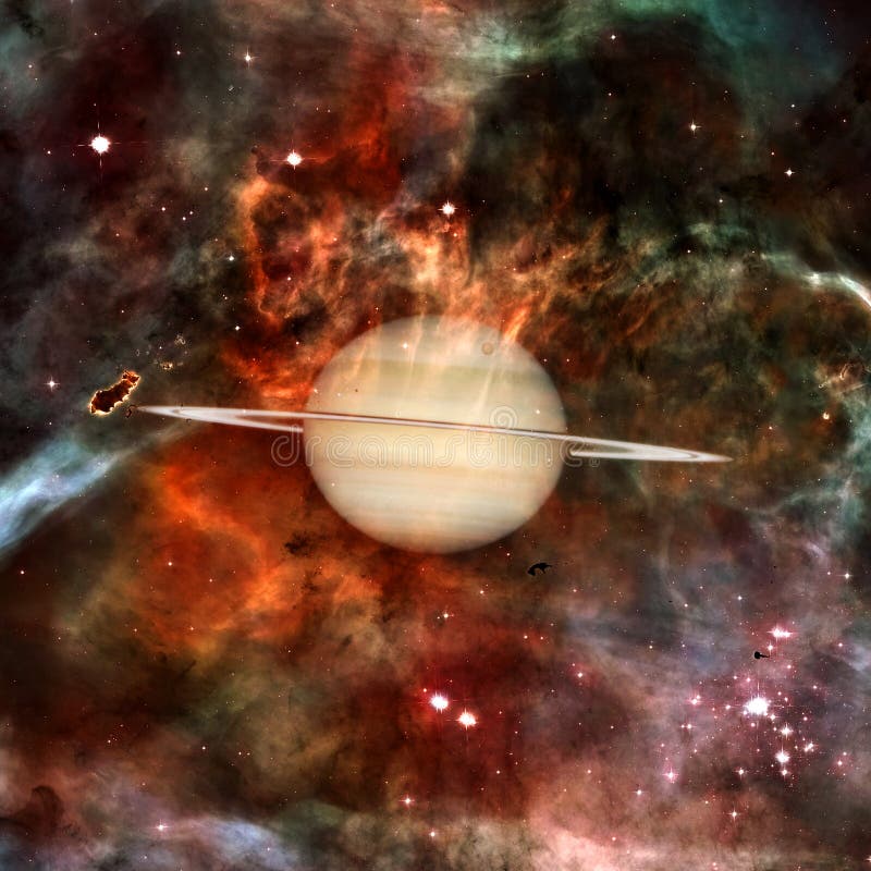 Saturn - Planet of the Solar System. Elements of this Image Furnished ...