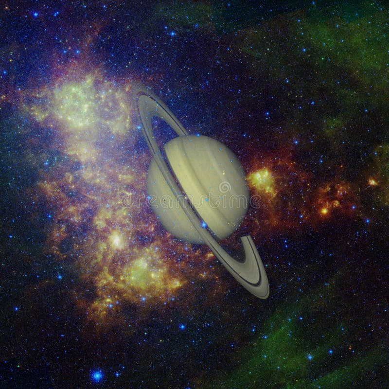 Saturn Planet in Pink Color. Elements of this Image Were Furnished by ...