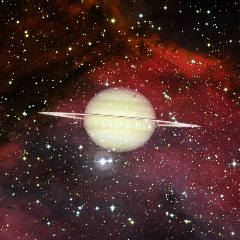 Saturn - Planet of the Solar System. Elements of this Image Furnished ...