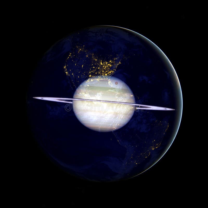 Saturn - Planet of the Solar System. Elements of this Image Furnished ...