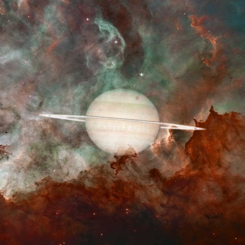 Saturn - Planet of the Solar System. Elements of this Image Furnished ...