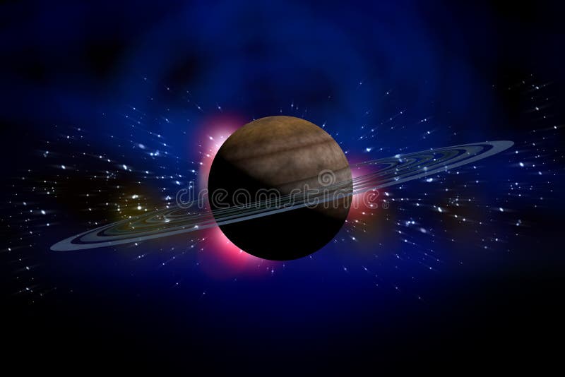 Planet Saturn Galaxy stock illustration. Illustration of colorful ...