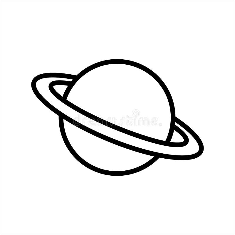 Saturn - Planet - Space Icon Vector Design Template Stock Vector ...