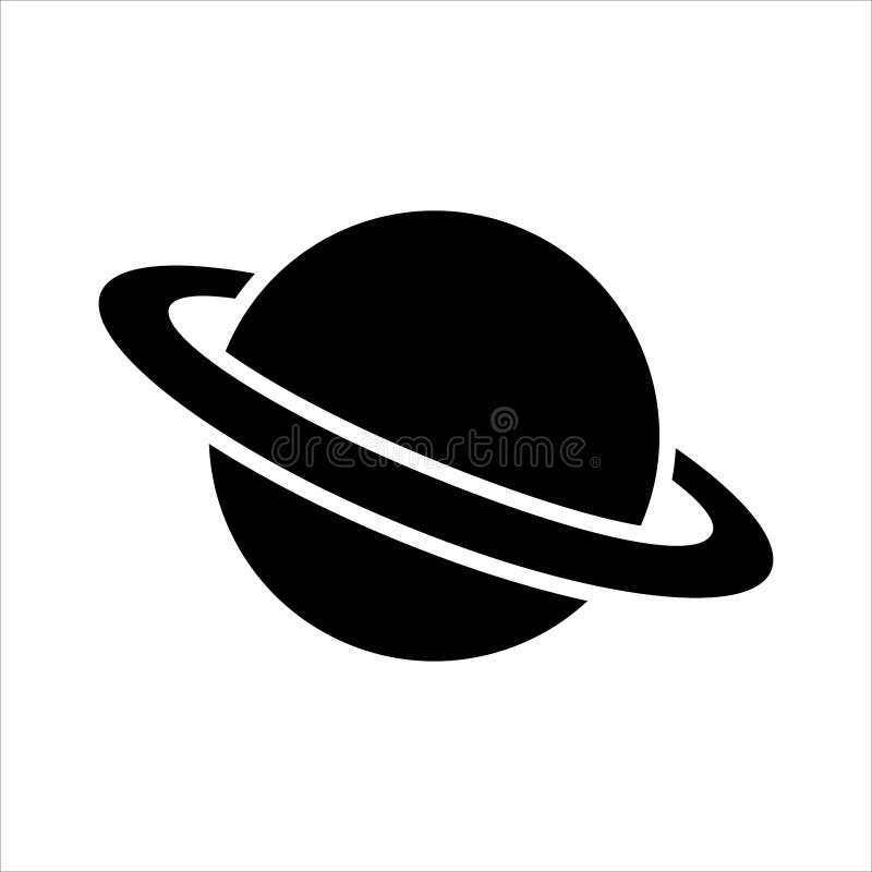 Saturn - Planet - Space Icon Vector Design Template Stock Vector ...