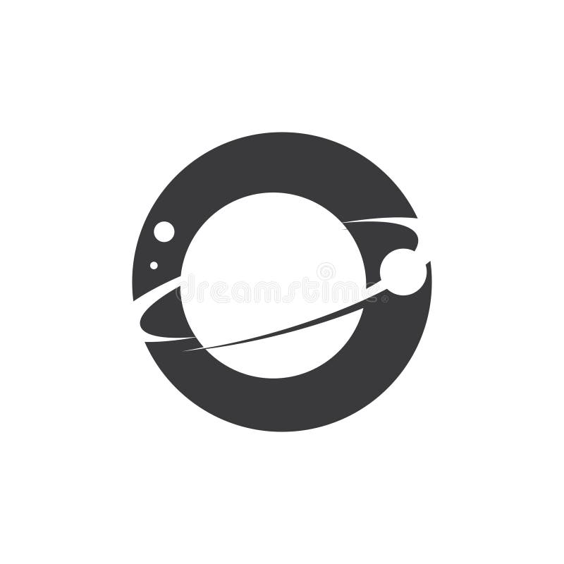 A Saturn Planet Symbol Vector Illustration Stock Illustration ...