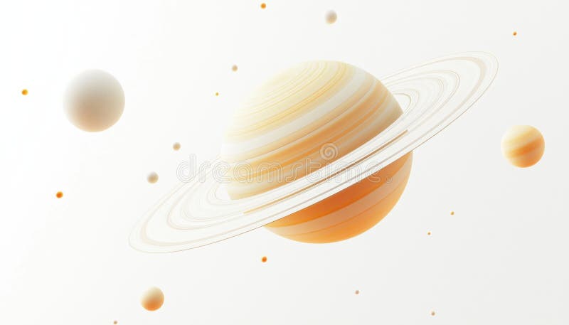 Saturn Planets Deep Space Rings Moons Surrounded Stock Photos - Free ...