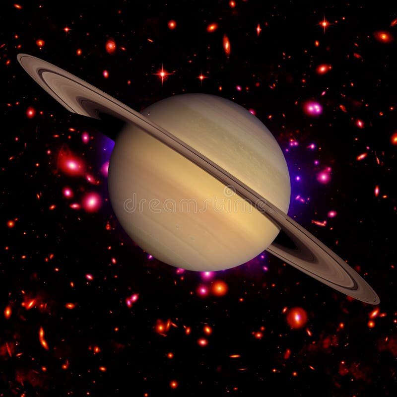 Saturn, Solar System. the Elements of this Image Furnished by NASA ...