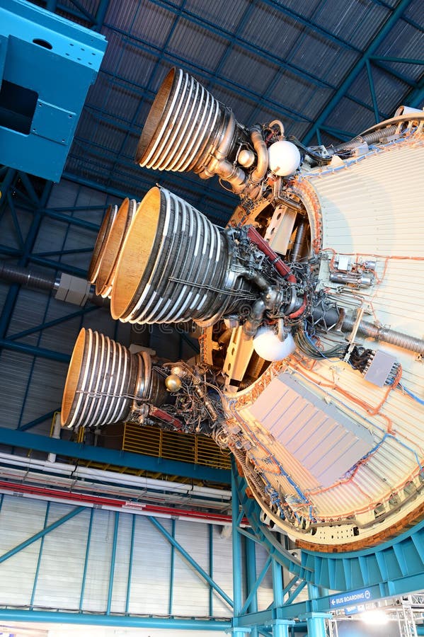 Saturn V Rocket Engine in Kennedy Space Center, Florida Editorial Photo ...