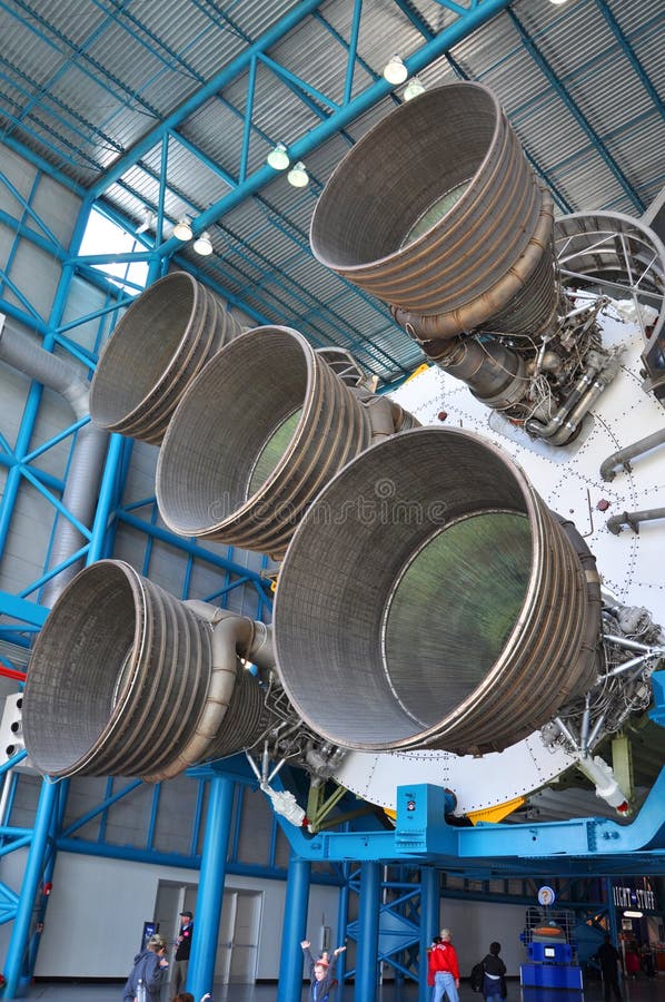 Saturn V Rocket Engines, Cape Canaveral, Florida Redaktionelles Bild ...
