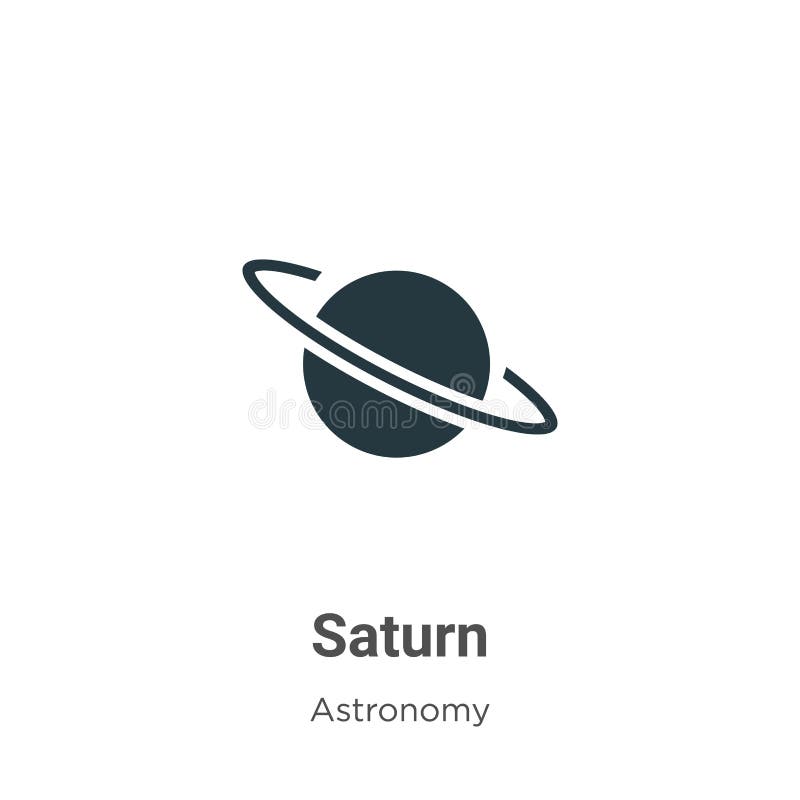 Saturn Vector Icon On White Background. Flat Vector Saturn Icon Symbol ...