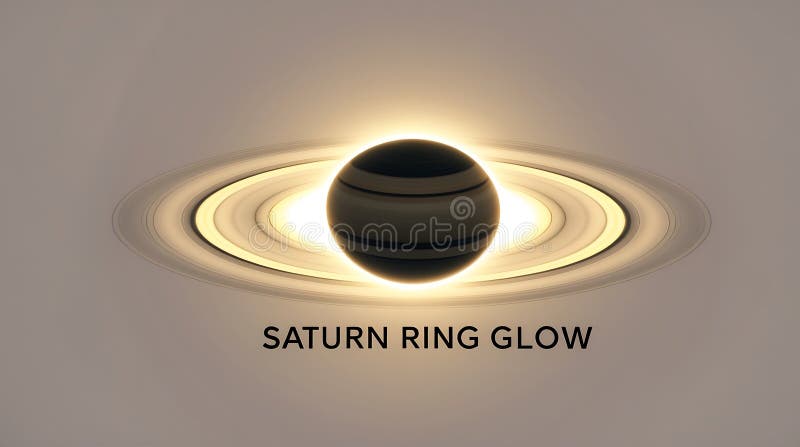 Saturns Rings Illuminated by Ambient Light Create a Striking Celestial ...