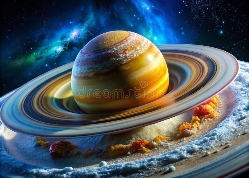 Saturns Rings a Stunning Visual Feast of Planetary Textures Exploring ...