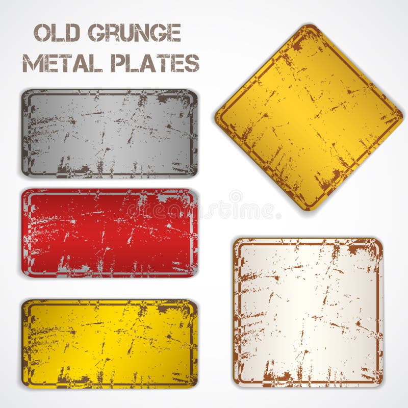 Satz alte Zeichen vektor abbildung. Illustration von industrie - 51457818