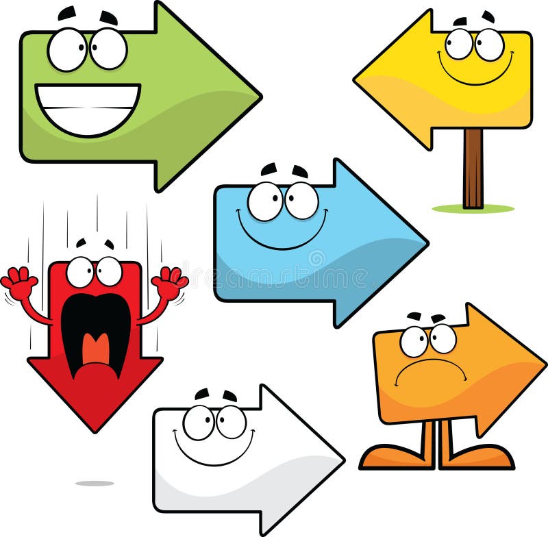 Set bunte Pfeile. vektor abbildung. Illustration von internet - 28942391