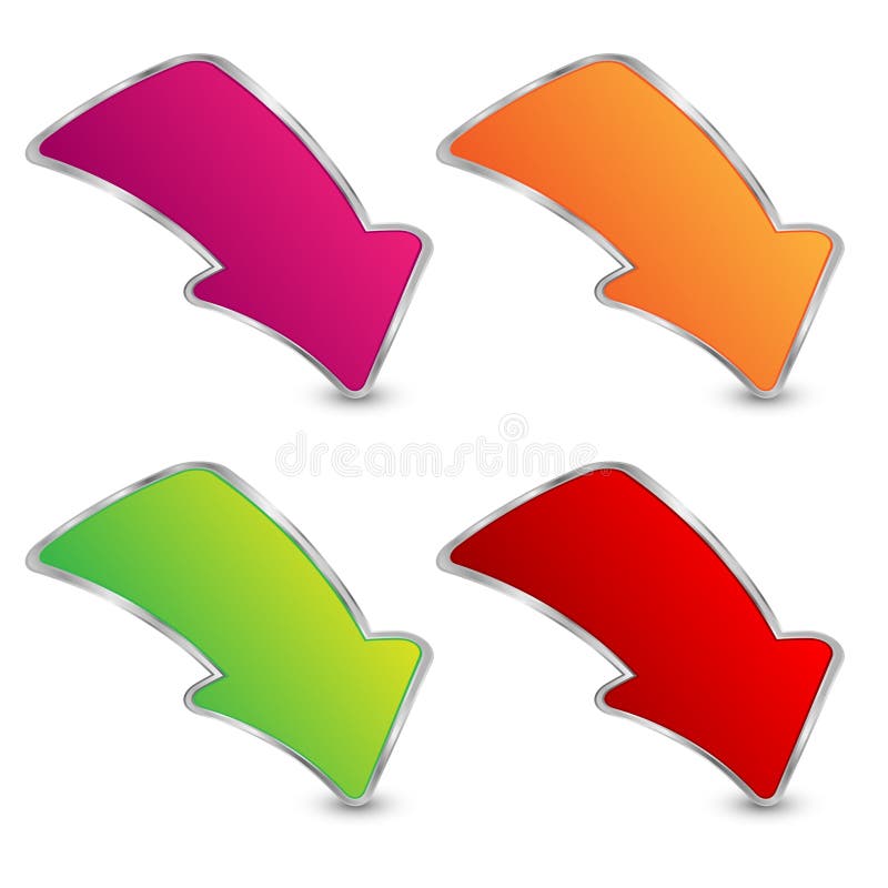 Satz Pfeile vektor abbildung. Illustration von informationen - 31386064