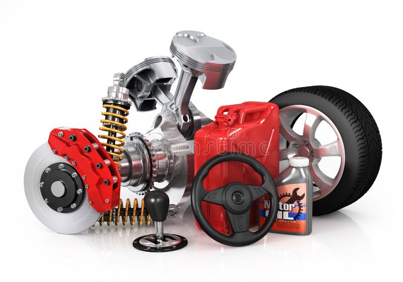 Autoteile stockfoto. Bild von motor, maschine, teile - 52556232