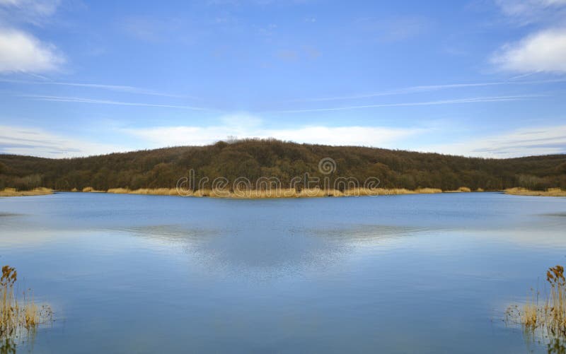 Sauaieu Lake Bihor Romania stock photo. Image of canal - 271987034