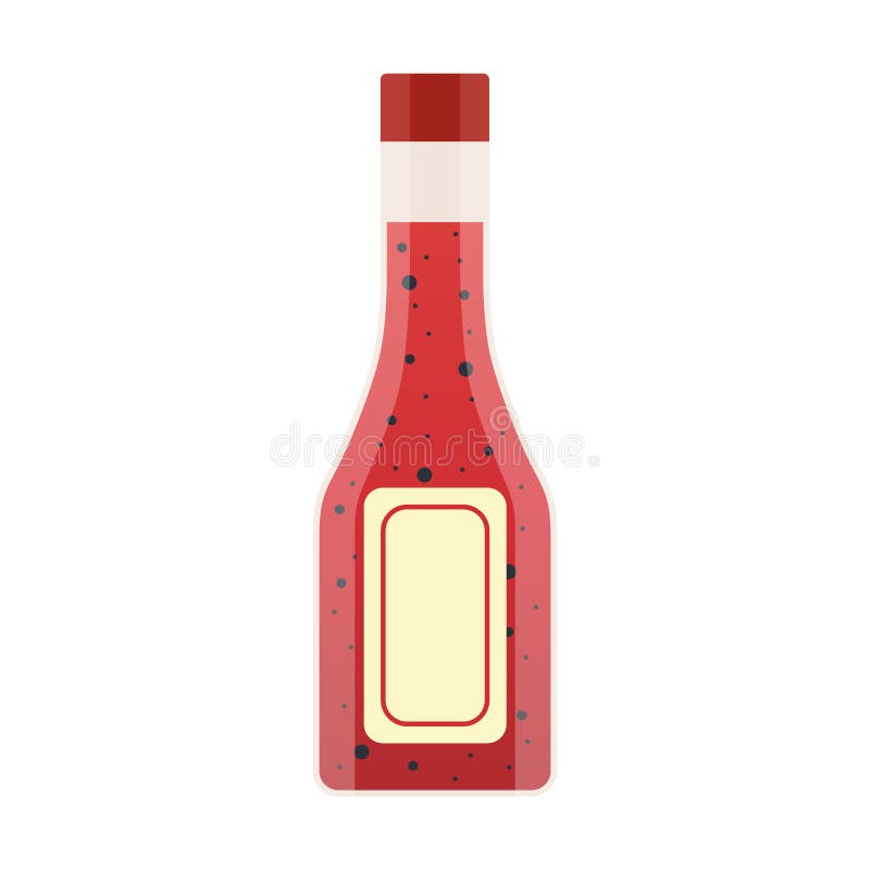 Sauce Bottles Vector Design Isolated on White. Stock Vector ...