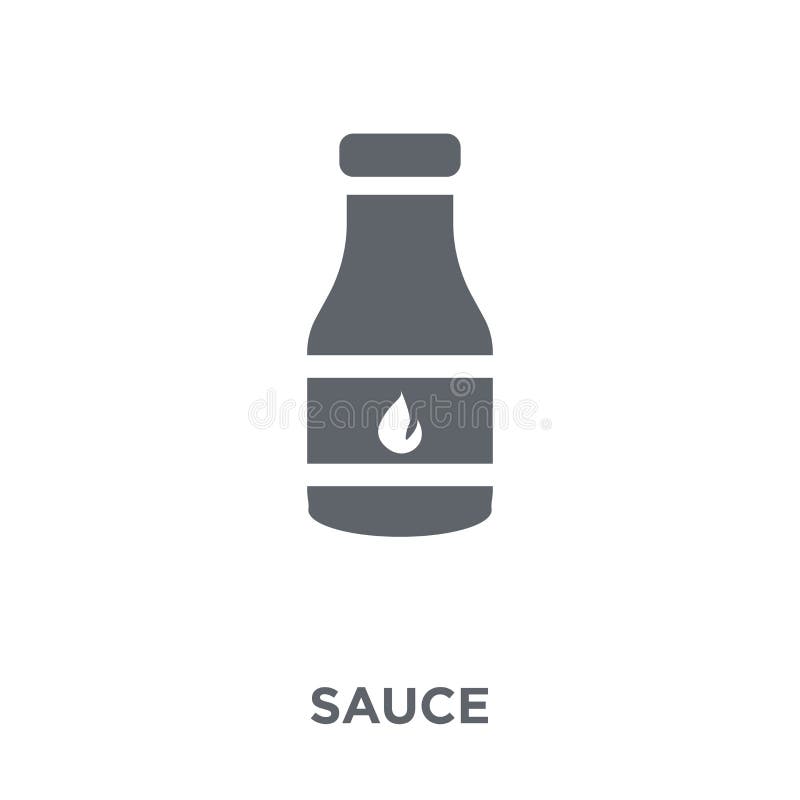 Sauce Icon Vector Isolated on White Background, Sauce Sign Stock Vector ...