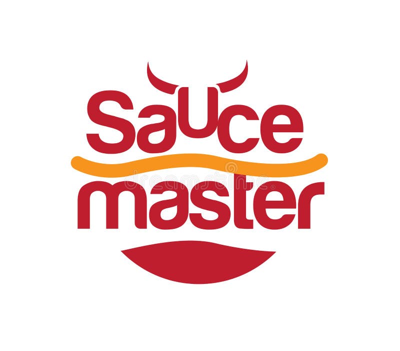 Sauce Master Logo Design stock illustration. Illustration of background ...