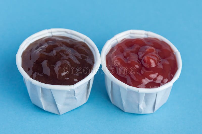 Sauce in paper container stock image. Image of sauce - 367076553