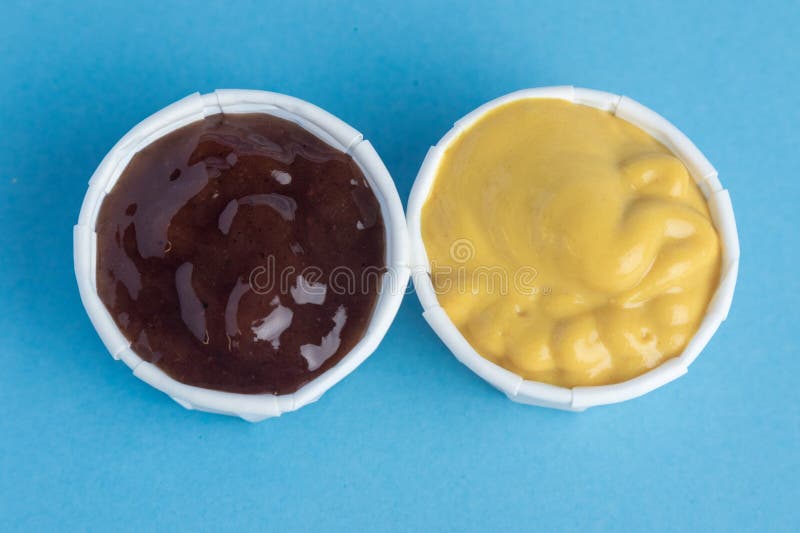Sauce in paper container stock photo. Image of food - 367076614