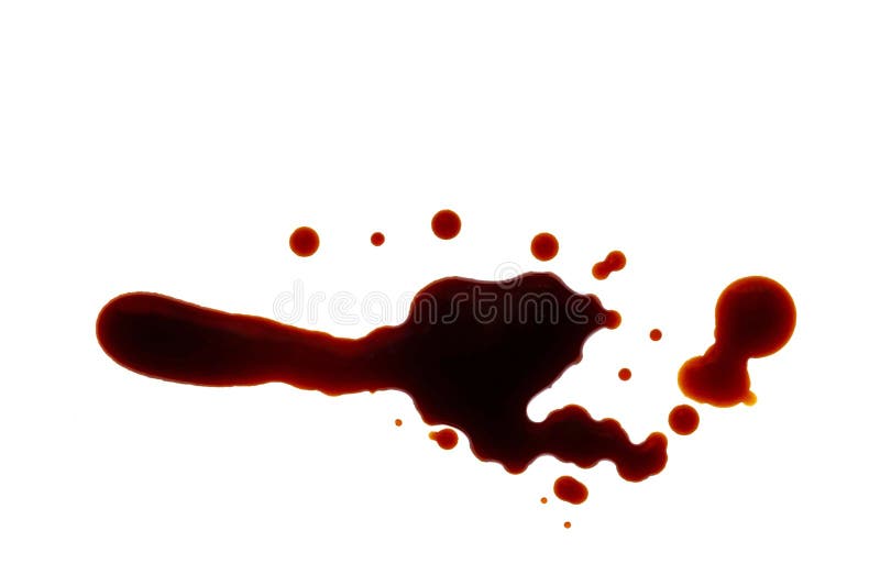 The Sauce Stains Spilled on the White Floor. Stock Image - Image of ...