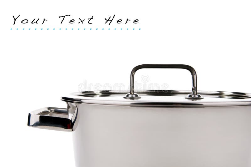 Saucepan stock image. Image of steel, copyspace, isolated - 20868089