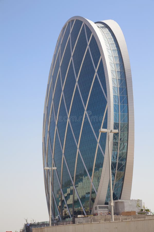 Saucer Shaped Building, Abu Dhabi, UAE Stock Photo - Image of ...