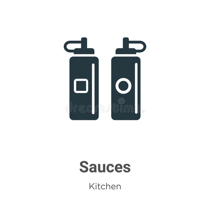 Sauces Concept Vector Linear Icon Isolated on Transparent Background ...