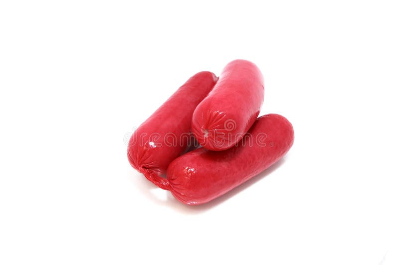 Saucisse rouge photo stock. Image du chaud, brochette - 13778186
