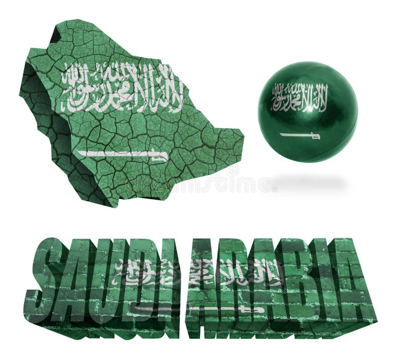 Saudi Arabia Symbols stock illustration. Illustration of saudi - 100347911