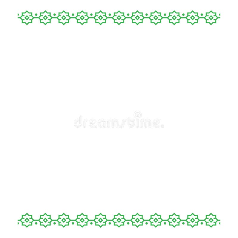 Saudi Arabia Frame Pattern Design. Arabic Frame Stock Illustration ...