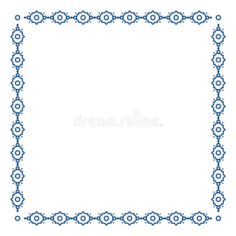 Saudi Arabia Frame Pattern Design. Arabic Frame Stock Illustration ...