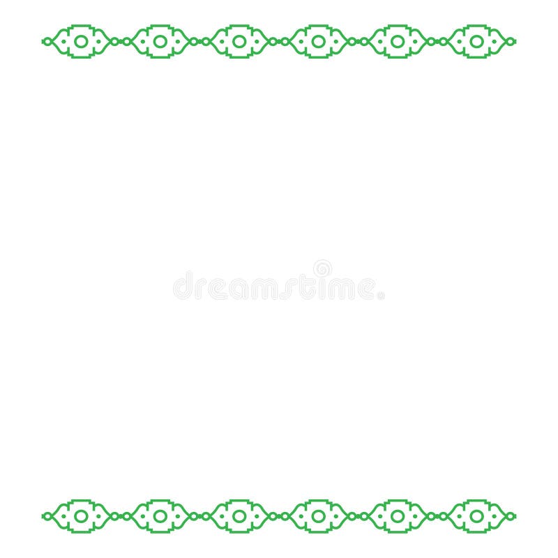 Saudi Arabia Frame Pattern Design. Arabic Frame Stock Illustration ...