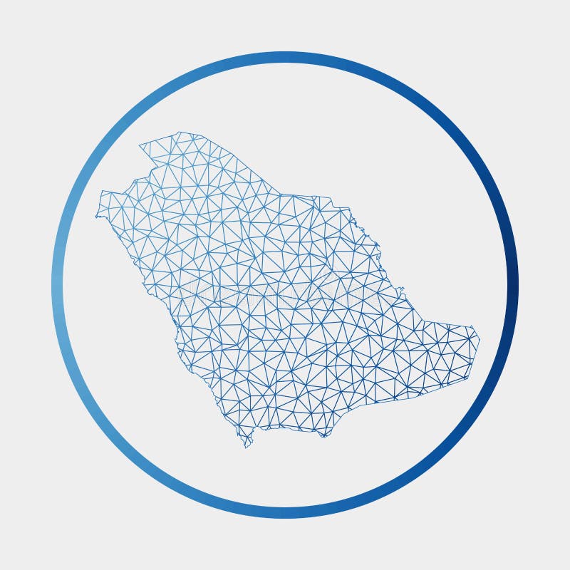 Network Map of Saudi Arabia. Stock Vector - Illustration of arabian ...