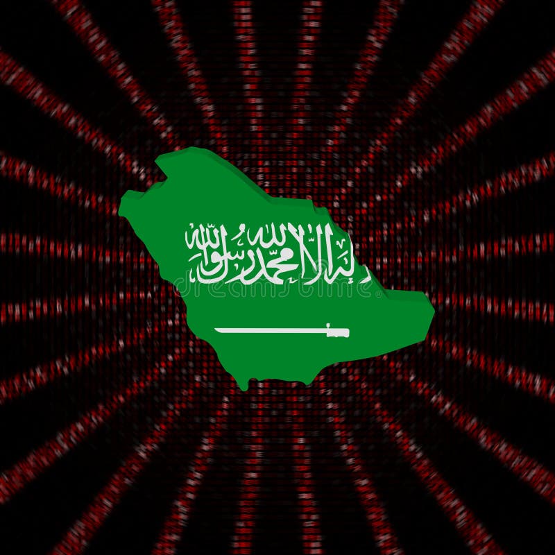 Saudi Arabia map flag stock vector. Illustration of arabia - 8080714