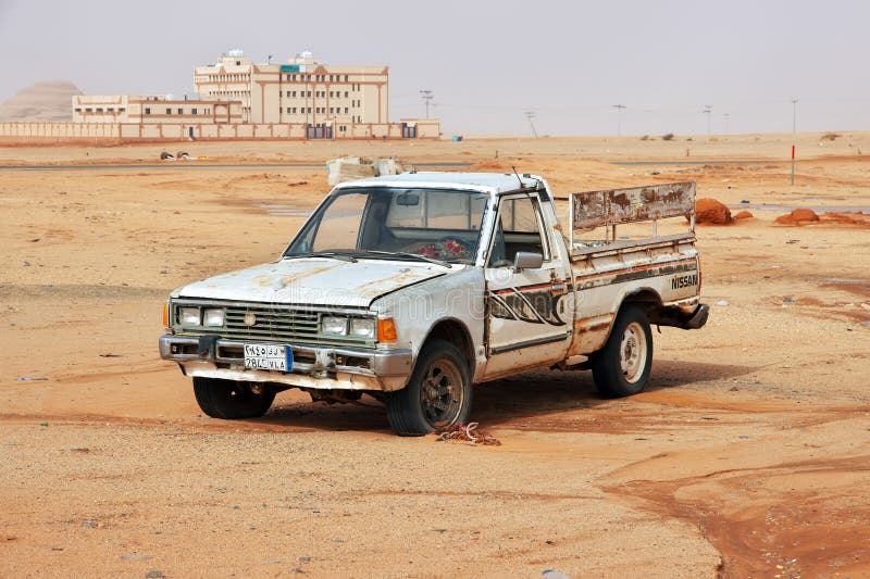Saudi, Arabia - 13 Mar 2020: the Vintage Car in the Desert, Saudi ...