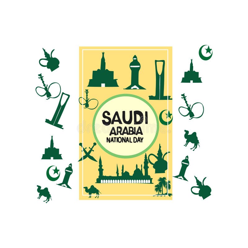 Saudi Arabia National Day Saudi Arabia Independence Day Template Stock ...
