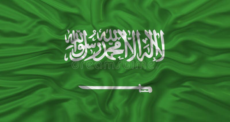 Saudi Arabia National Flag and Wavy Concept Stock Illustration ...