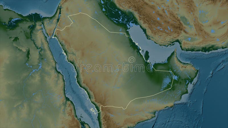 rivers map of saudi arabia